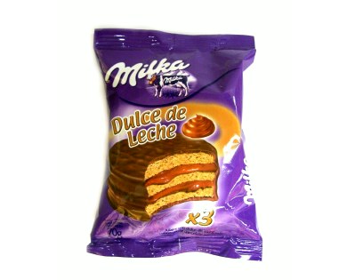 ALFAJOR MILKA TRIPLE DULCE DE LECHE