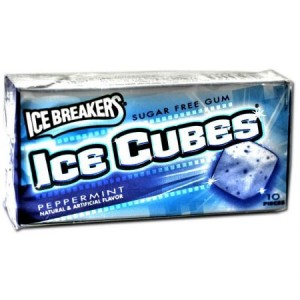 CHICLE ICE CUBES PEPPERMINT x 8U